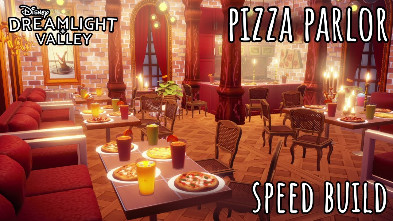 Disney Dreamlight Valley | Pizza Restaurant Interior Design | Speed ...