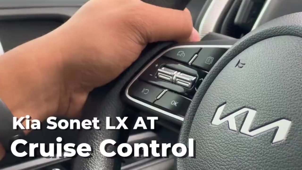 How to Use Cruise Control | Kia Sonet LX AT - YouTube
