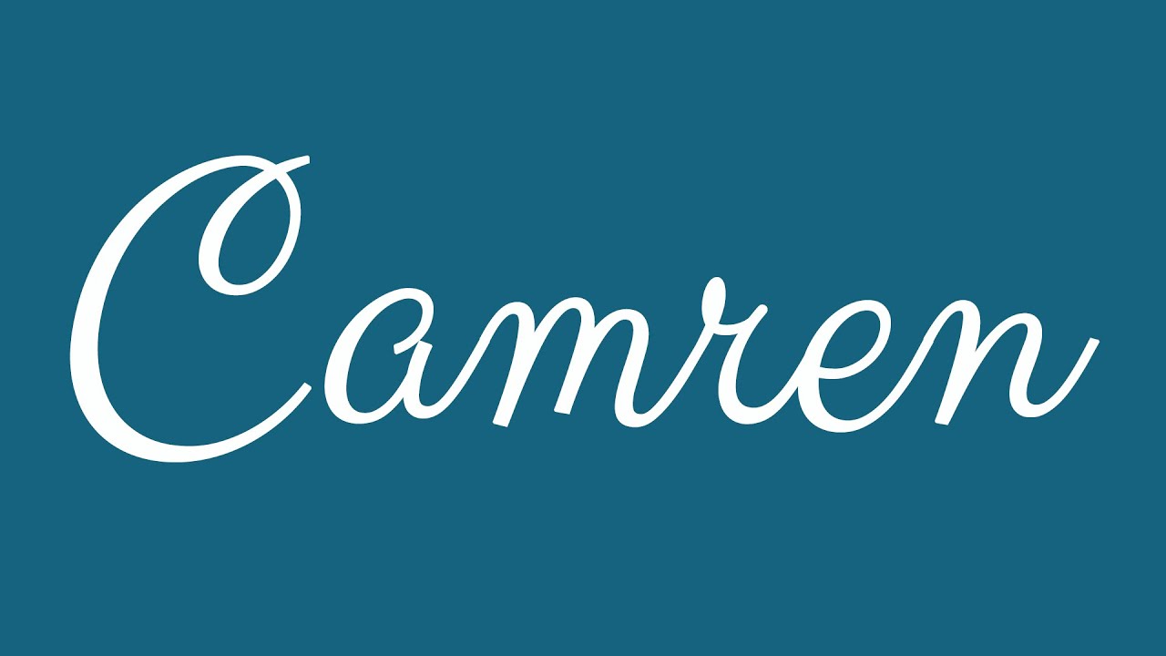 Learn how to Sign the Name Camren Stylishly in Cursive Writing - YouTube