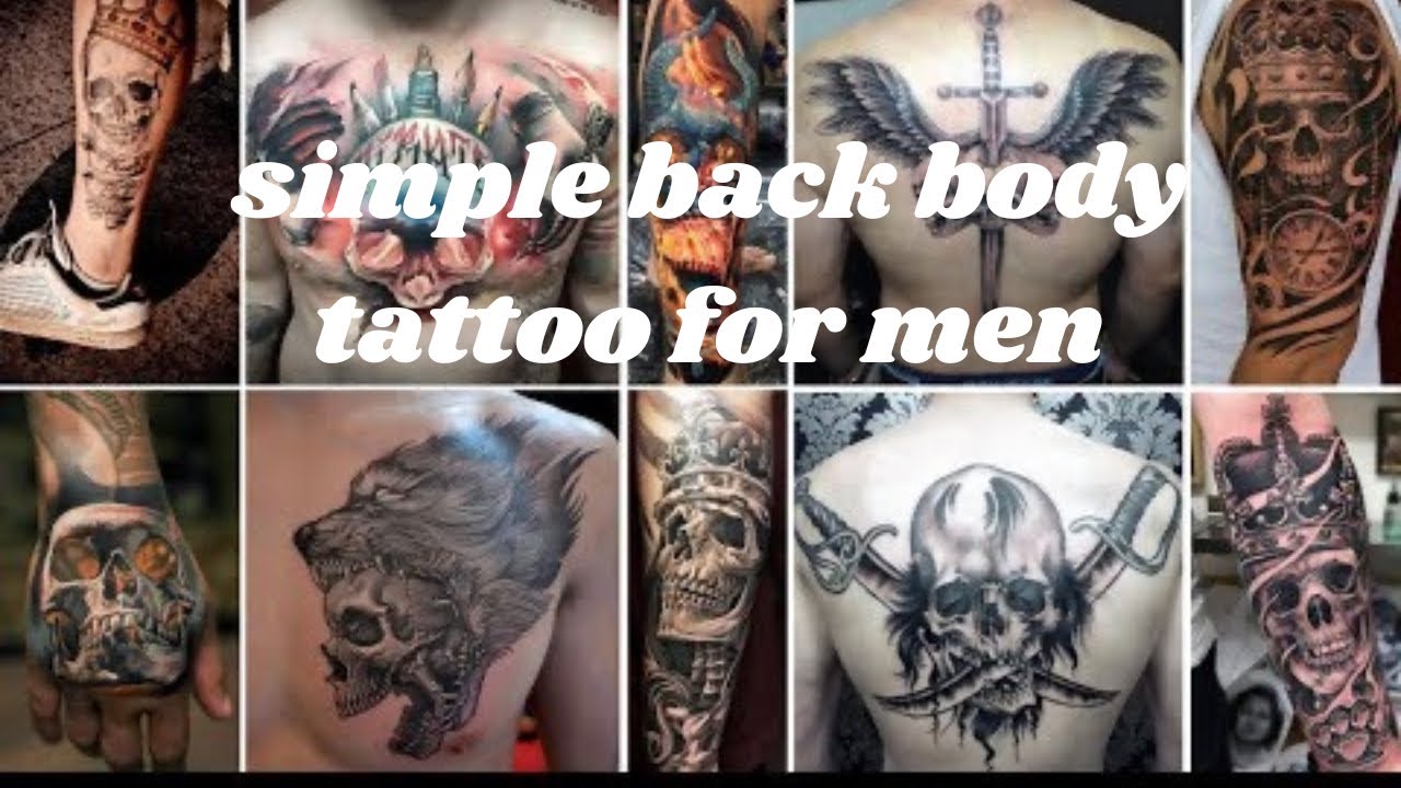 Back body tattoo design | Back tattoos for men | Simple back tattoos ...