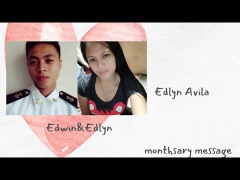 20th monthsary message from myLove Edwin 🌷🌷🌷 ️ - YouTube