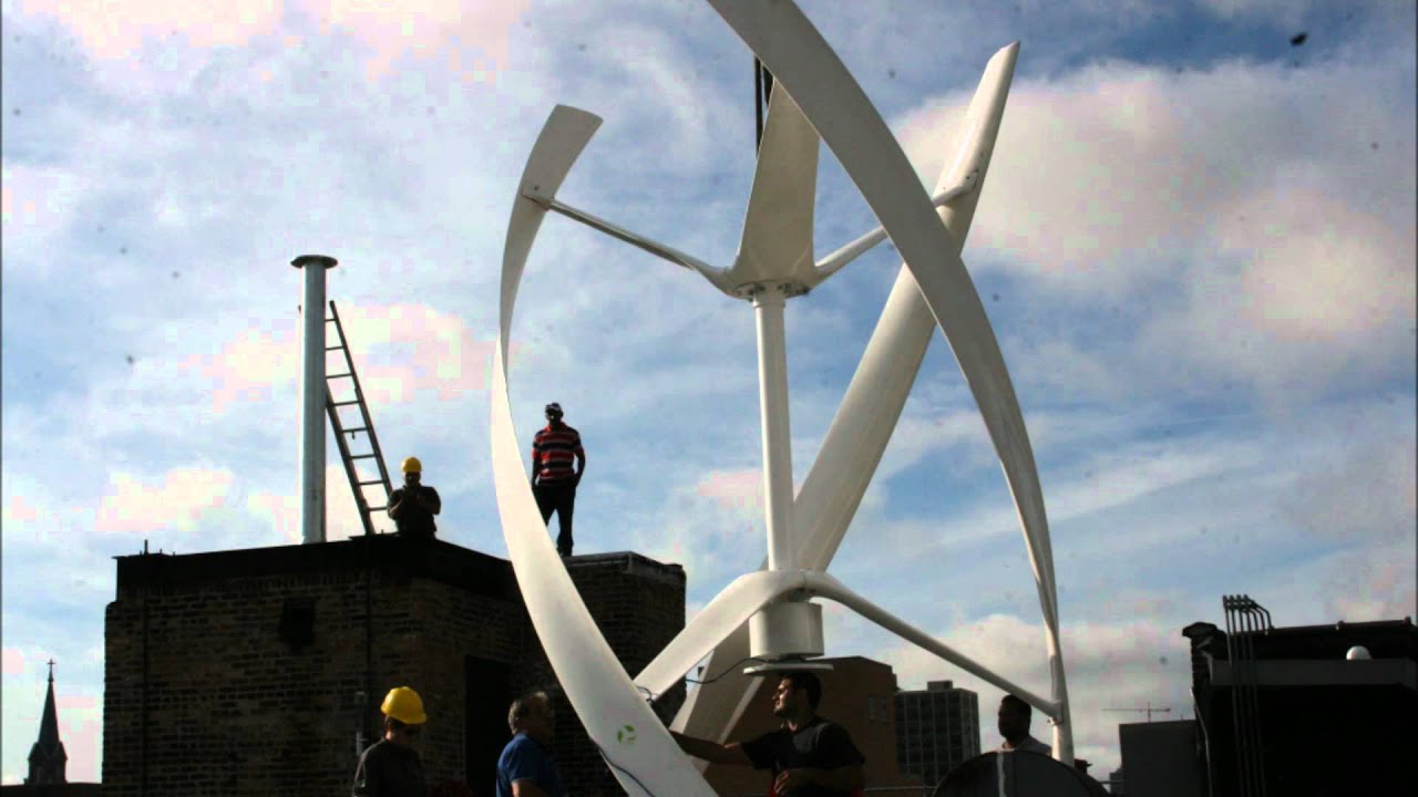 The Catherine Cook School gets a wind turbine! - YouTube