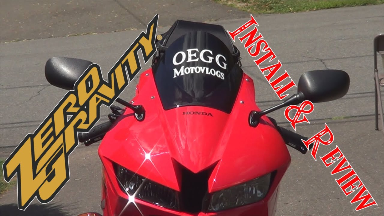 Zero Gravity Double Bubble Screen Install and Review CBR600RR - YouTube