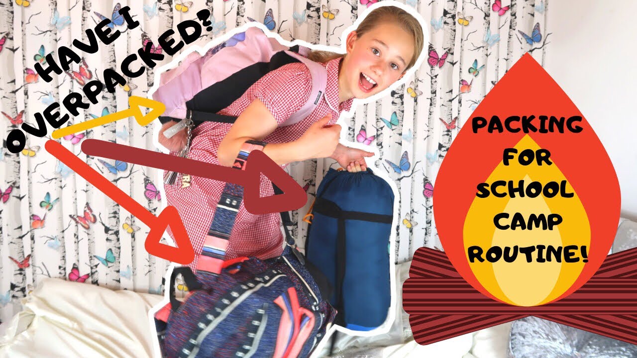 MY PACKING ROUTINE FOR MY FIRST SCHOOL CAMP! - YouTube