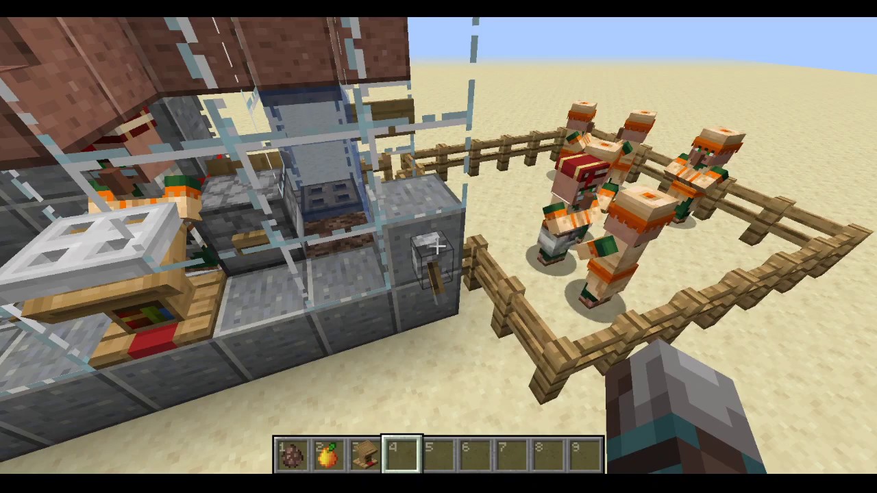 Minecraft 1.15 | Simple Vertical Villager Converter | Short Clip - YouTube