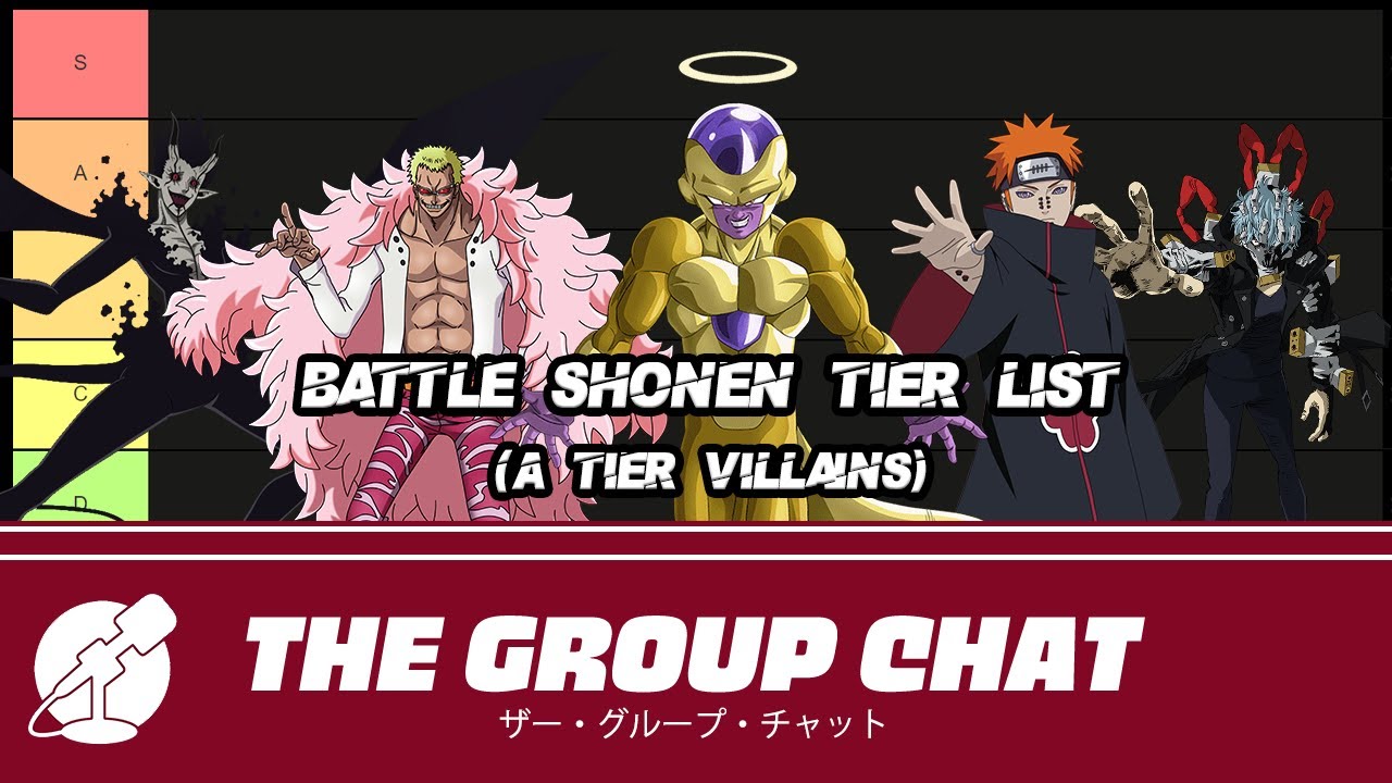 A Tier Battle Shonen Villains || The Group Chat Ph - YouTube