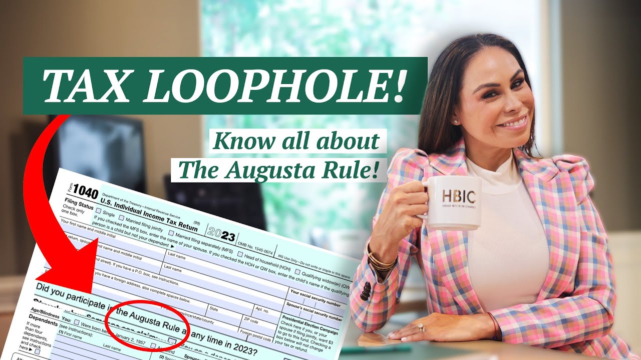 Mastering Tax Strategies: The Augusta Rule (Section 280A) Simplified ...