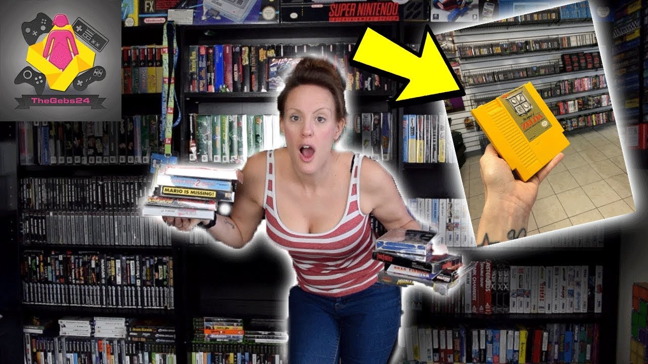 NES Game Collection and RARE Yellow Zelda Cart story | TheGebs24 - YouTube