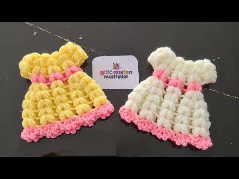 Minik Elbise Lif modeli yapımı Tığ işi Elbise lif modeli / Kese lif Yüz lifi ve Sabunluk lif yapımı