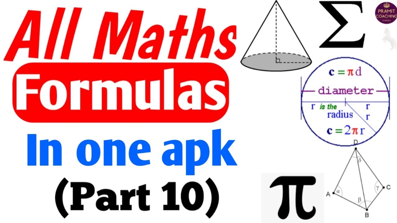 All Maths Important Formulas in one Apk - YouTube