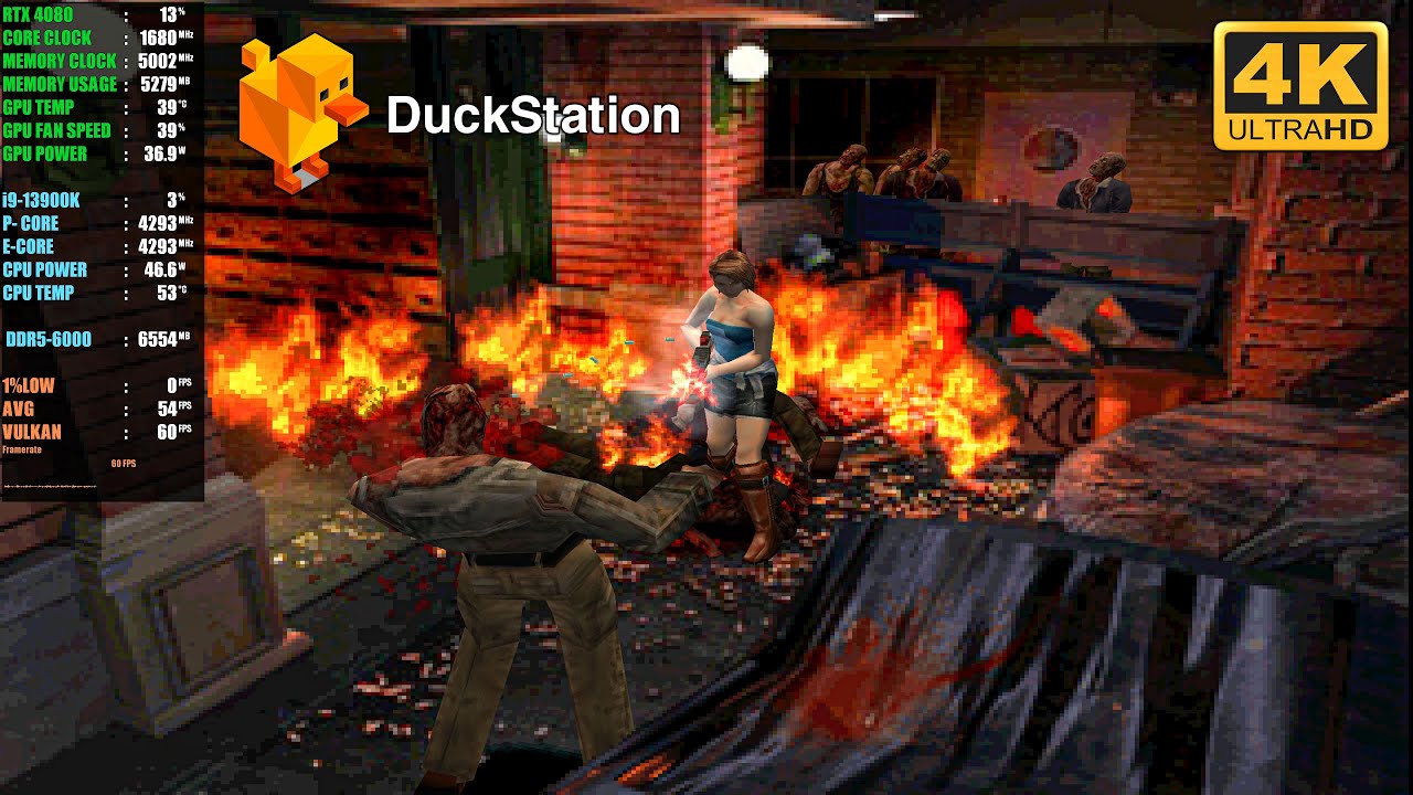 Resident Evil 3: Nemesis - ( DuckStation 4K ) + Configuration | PS1 ...