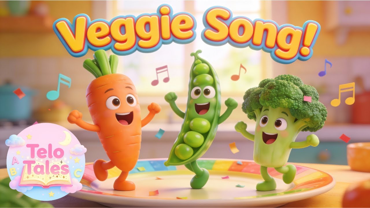 Vegetable Song for Kids | Crunchy Veggie Rhyme | Fun Learning & Healthy ...