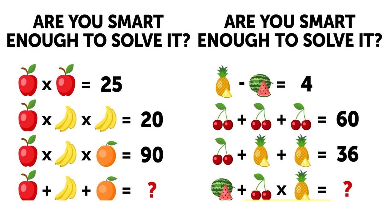 Are You Smart Enough to Solve this? | IQ Math Riddles | Brain Teasers ...