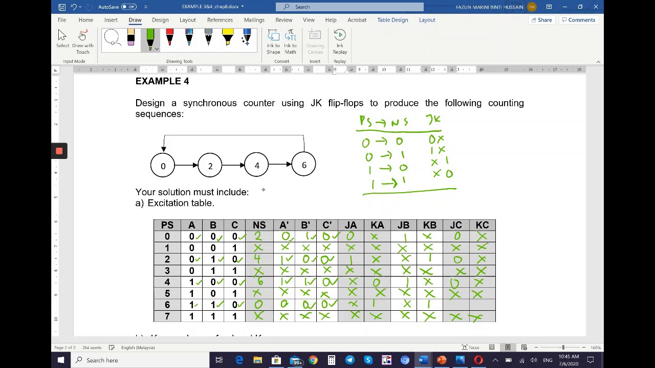 7) Synchronous Counter Design - Example 4 - YouTube