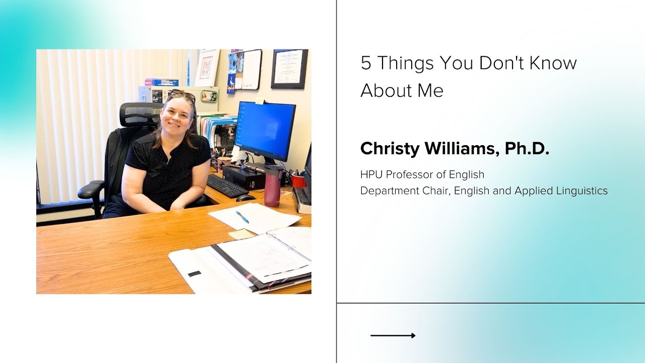 5 Things You Don't Know About Me with Christy Williams - YouTube