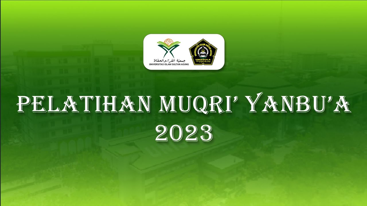 Live Pelatihan Muqri' Yanbu'a - YouTube