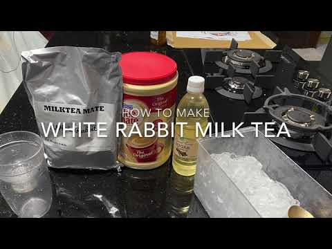HOW TO MAKE WHITE RABBIT MILK TEA | LifeWithAnJ - YouTube