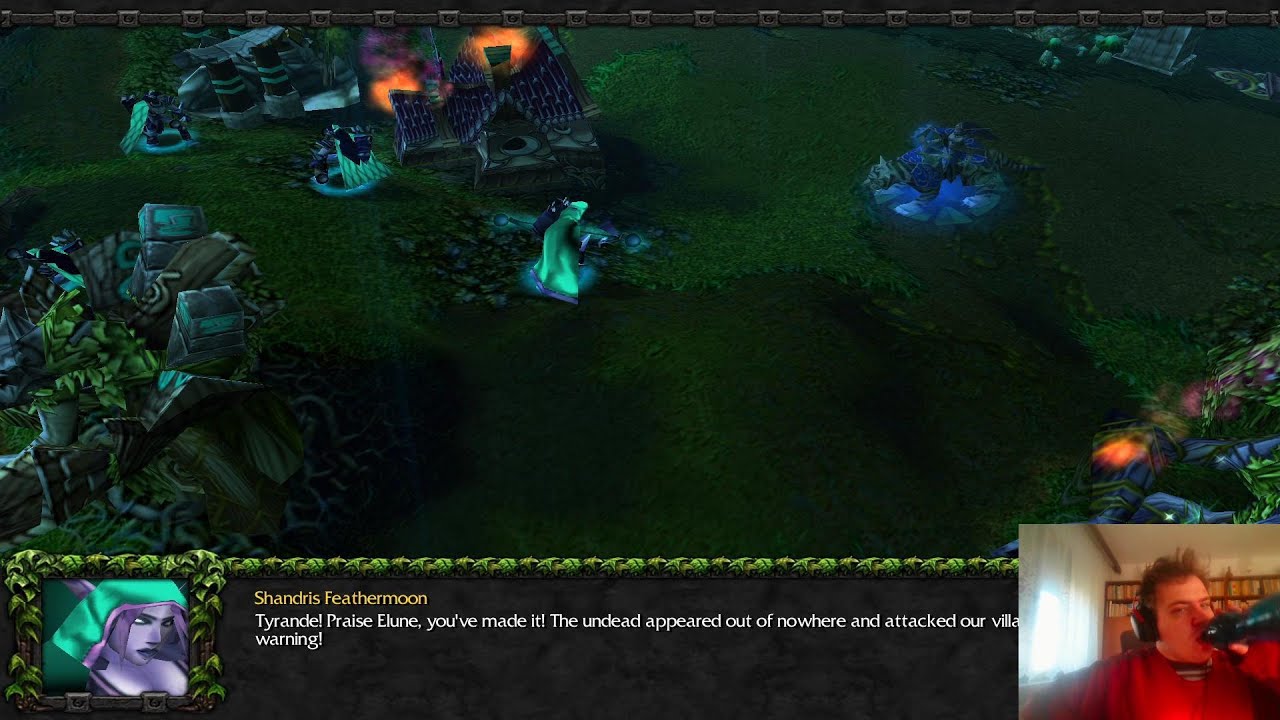 Warcraft 3 night elf campaign mission 2 - YouTube