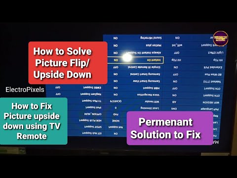 How to Flip Rotate or Mirror the Screen in Samsung Smart TV by Service ...