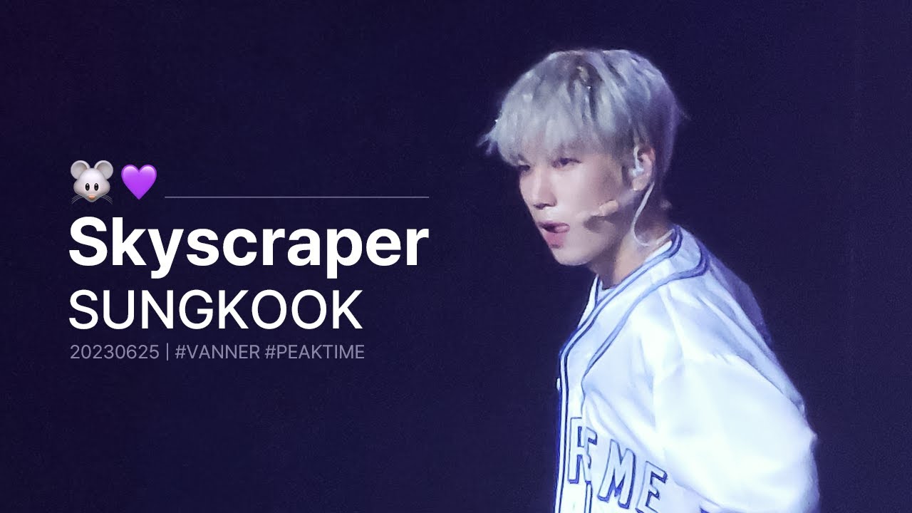 230625 | Skyscraper SUNGGOOK Focus #VANNER #SUNGKOOK | @피크타임 콘서트 YOUR ...