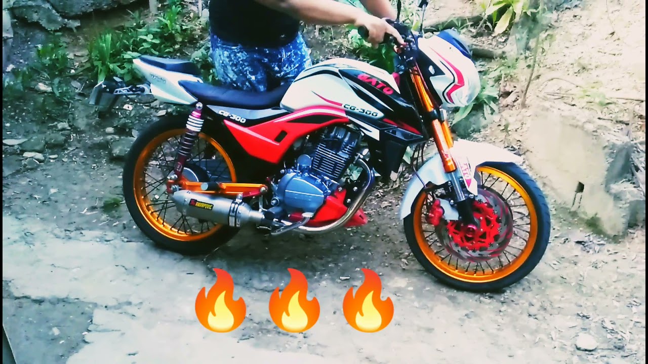 Gato cg 300cc muffler racing 🏍️🔥🔥 - YouTube