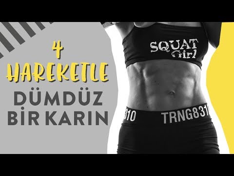 4 Hareketle Dümdüz Bir Karın