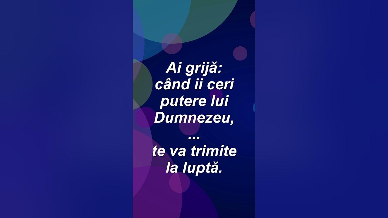 Ai grija cand ii ceri putere lui Dumnezeu #relaxare #biblia #peace #psalmi #meditatie #iisus ...