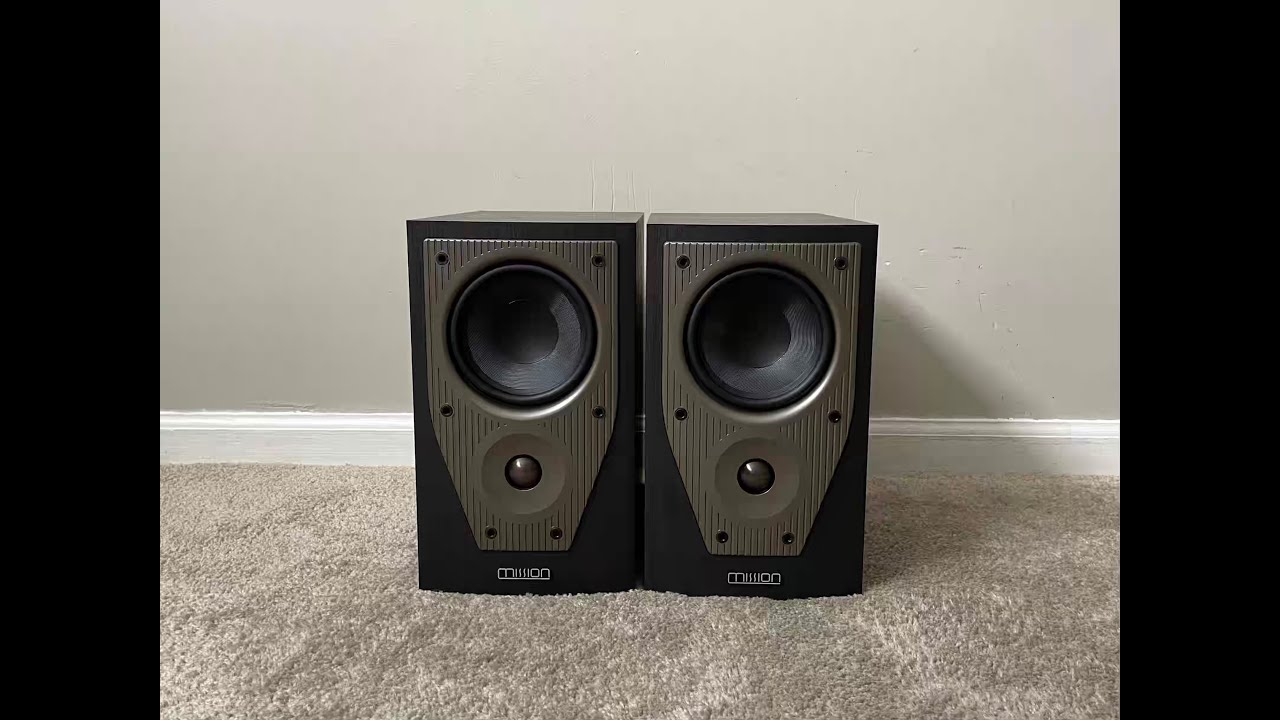 Mission M71i Home 2 Way Bookshelf Speakers - YouTube