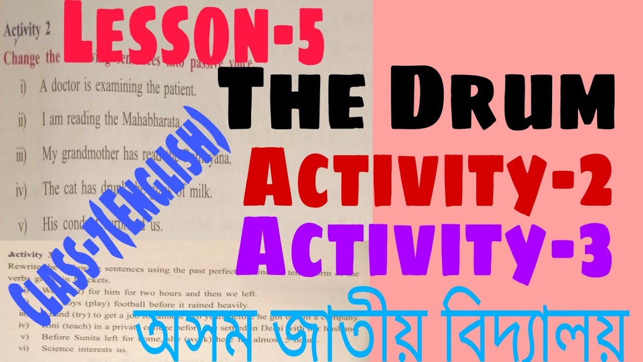 Lesson-5(the Drum)//Activity-2//Activity-3//Learn with Jay - YouTube