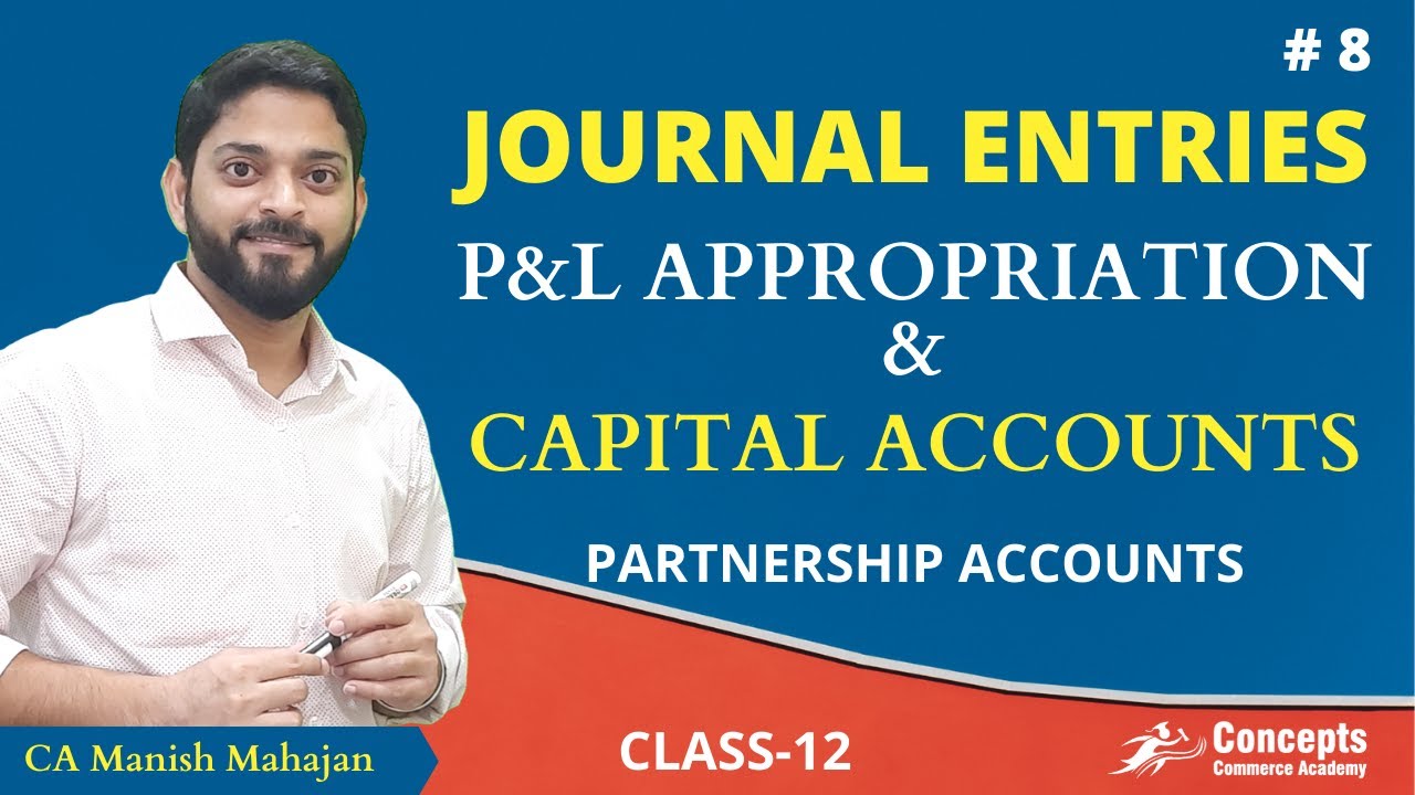 JOURNAL ENTRIES for Partnership Accounts | Journal Entries | Profit and ...