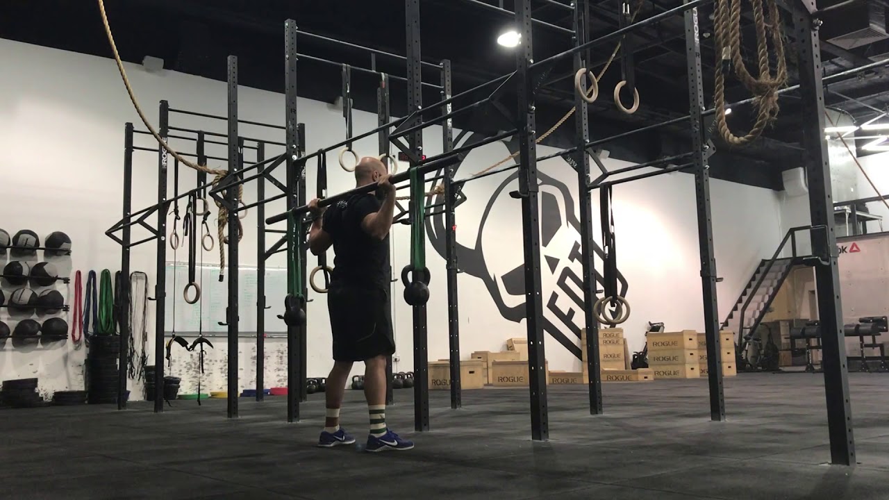 Functional Strength - Dynamic Load Axle Bar Press Behind the Neck Close ...