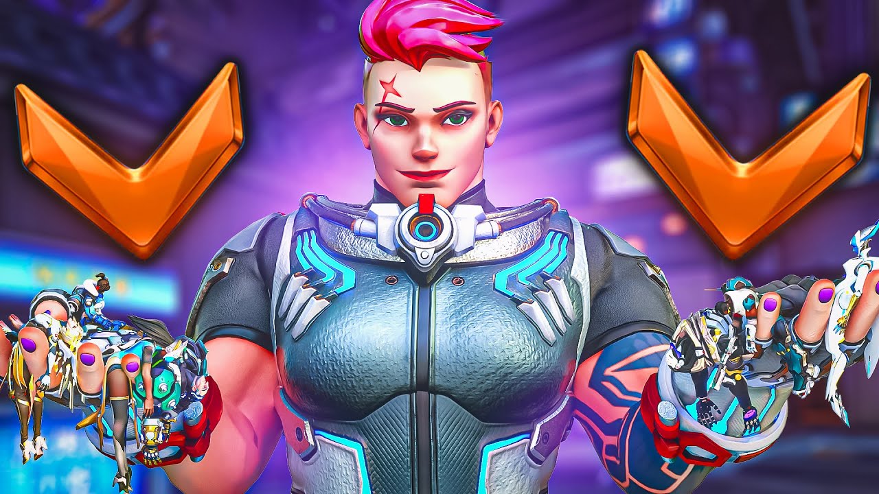 1 BUFFED Top 500 ZARYA vs *10* Bronze Players - Who wins?! (ft. GURU ...