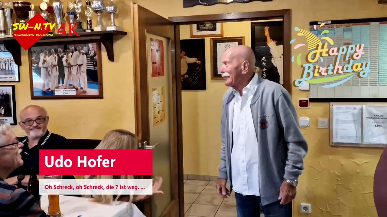 Udo Hofer die Seele von Budokan feierte 80igsten Geburtstag - YouTube
