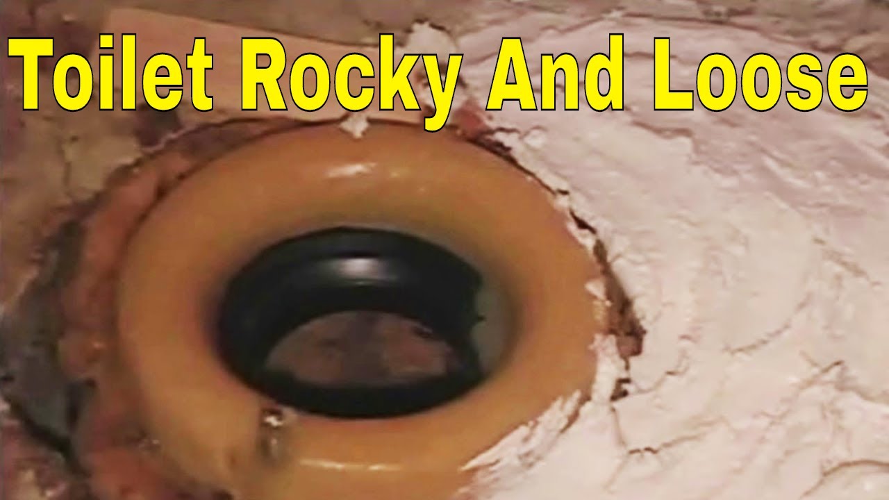 Rocky And Loose Toilet 2 of 2 How To Plumbing - YouTube