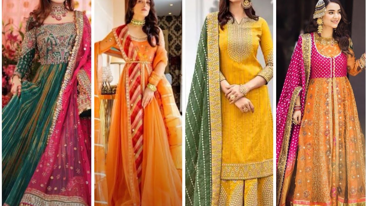 latest Mayon dress design//latest mehndi dress designs 2024//beautiful ...