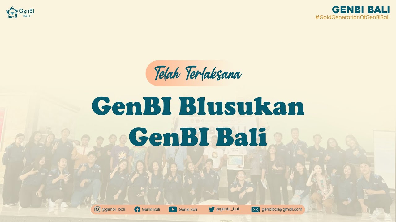 After Event GenBI Blusukan 2023 - YouTube