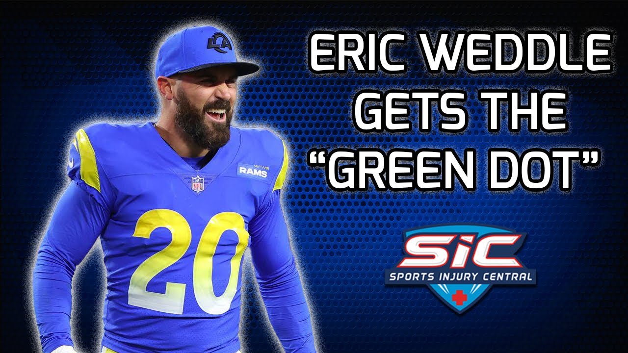 Eric Weddle Gets the "Green Dot" for Rams in Super Bowl LVI - YouTube