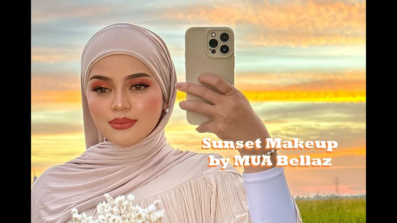 MUA Bellaz : Simple & Sweet 'Sunset Makeup' Cantik Yaa Amat! - YouTube