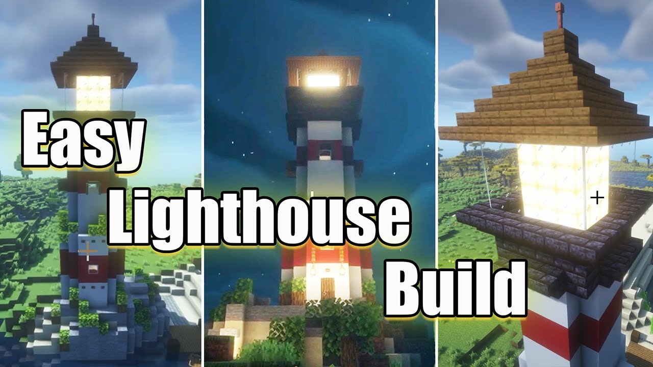MINECRAFT: Lighthouse Build For Beginners - YouTube