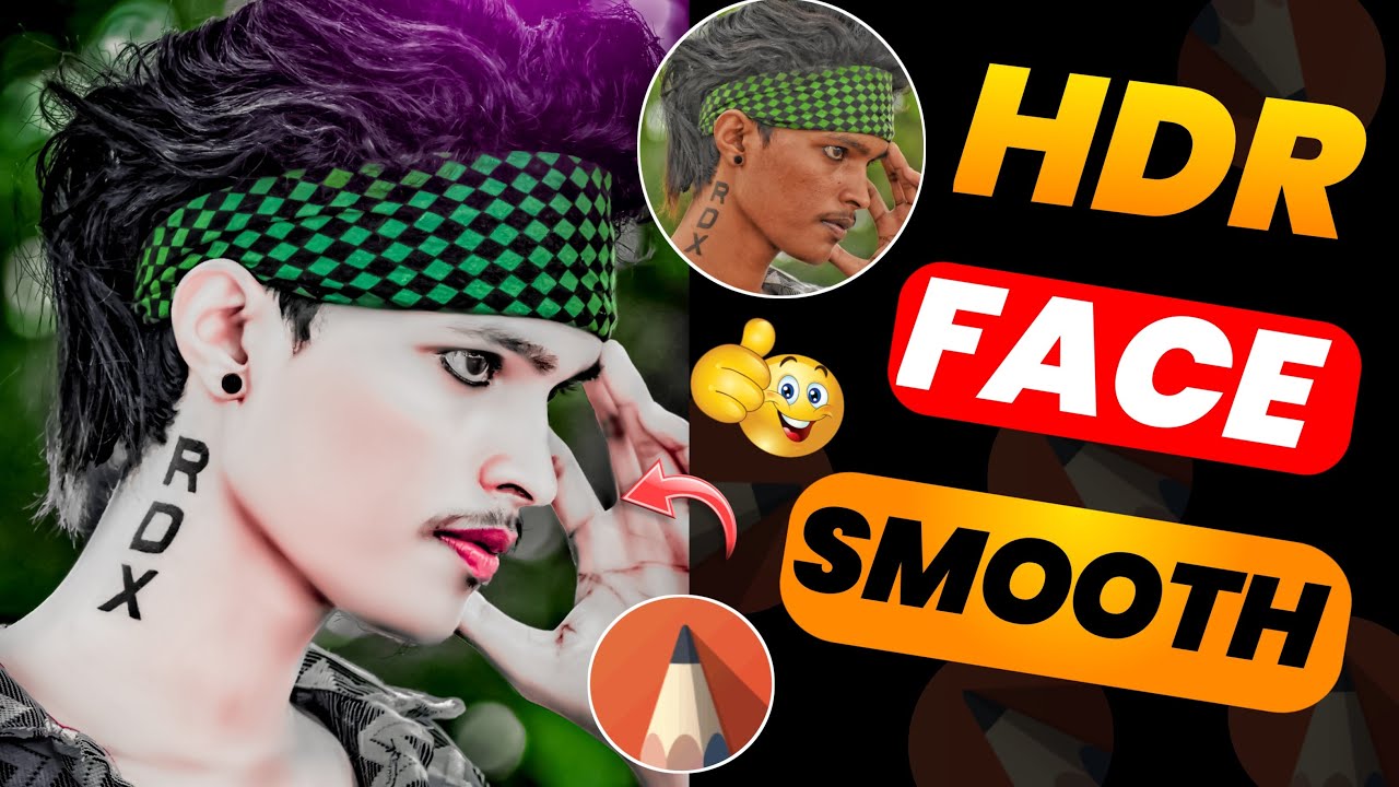 HDR Face Smooth skin whitening photo Editing || Autodesk Sketchbook ...