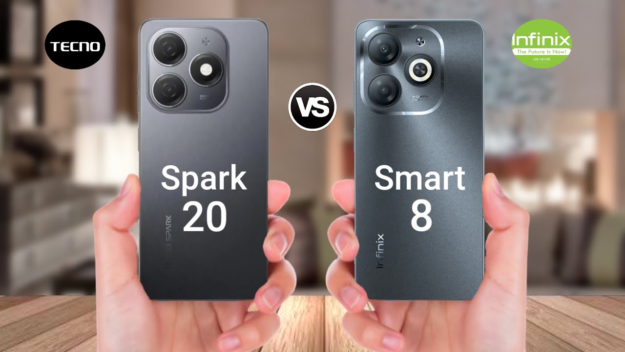 Tecno Spark 20 Vs infinix Smart 8 Specs Comparison - YouTube