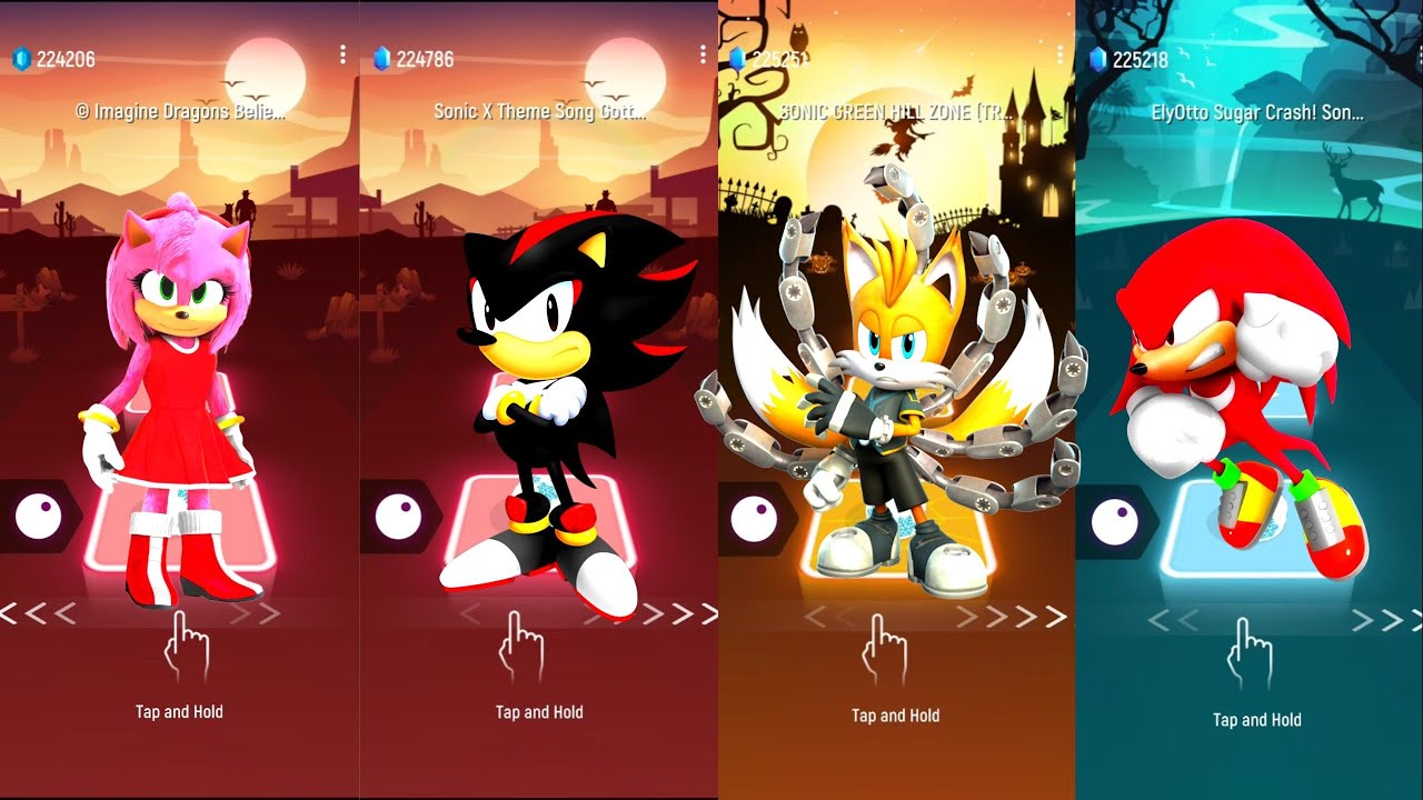 Amy The Hedgehog vs Classic Shadow vs Nine Tails vs Classic Knuckles ...