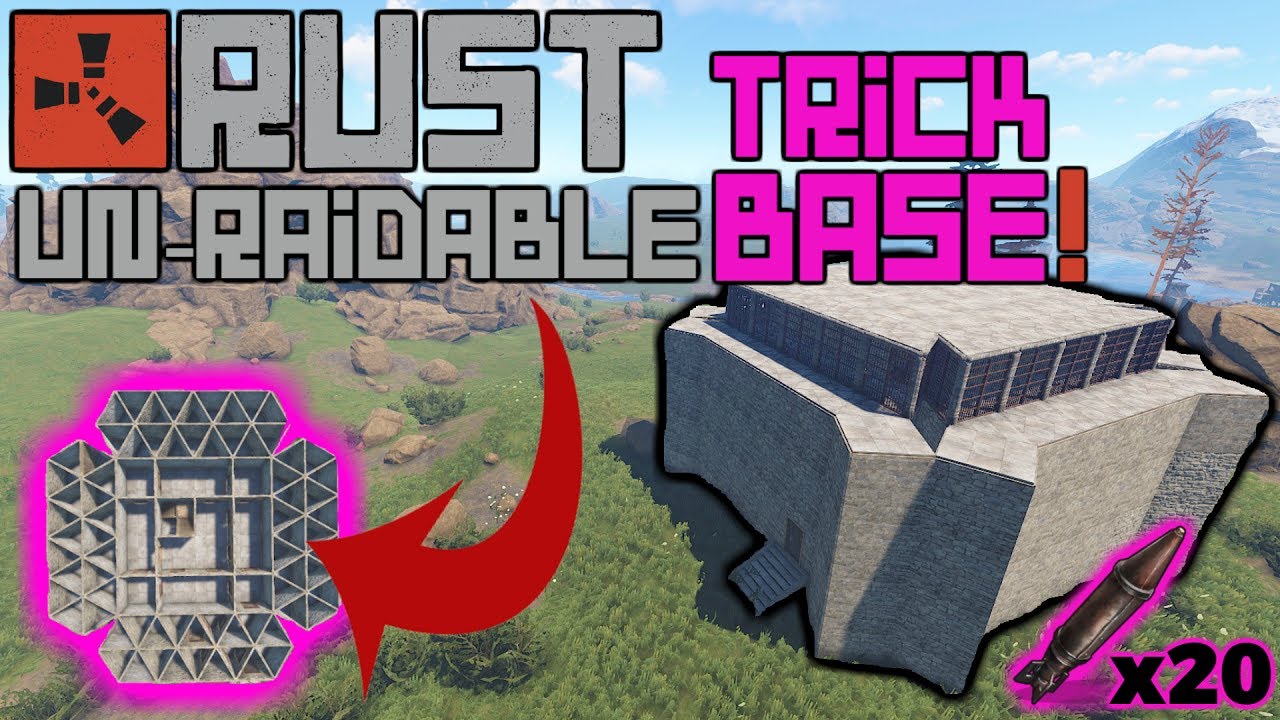RUST BASE DESIGNS | Un-Raidable Trick Base! | Group - YouTube