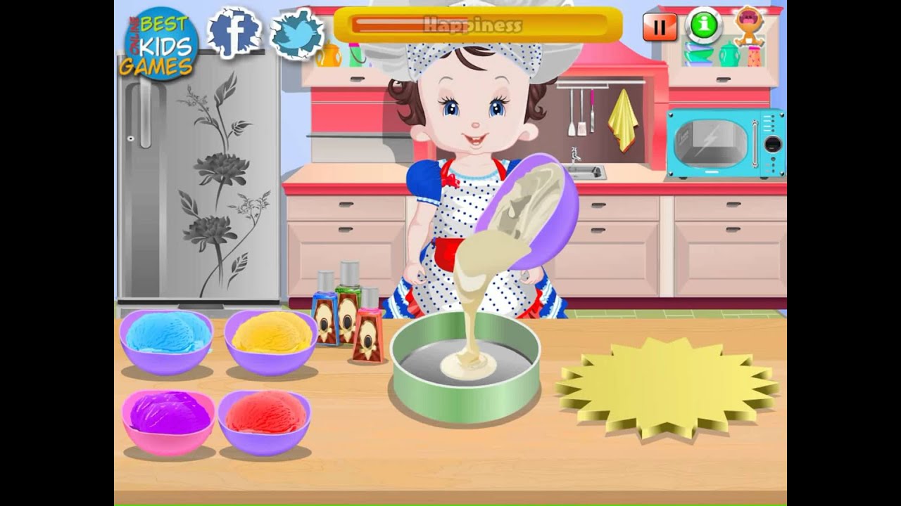 Baby Lisi Ice Cream Cake Game for Kid HD Baby Video - YouTube