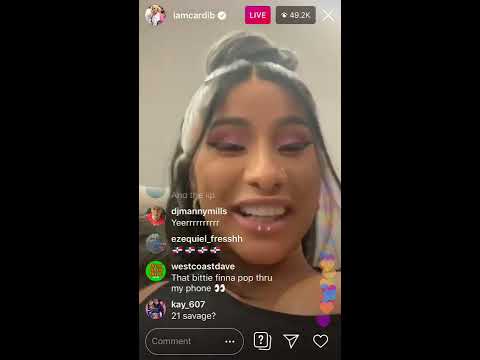 CARDI B ON INSTAGRAM LIVE “FARTING\