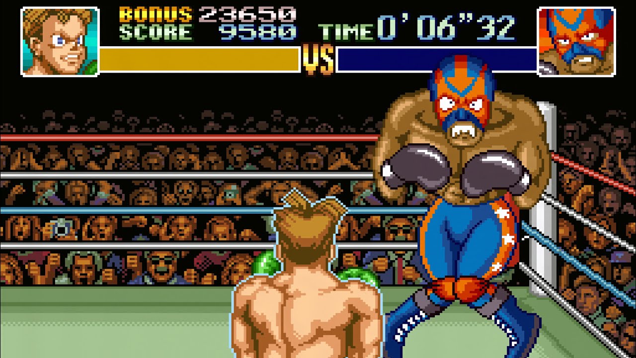 Super Punch Out!! - Masked Muscle [0'06"32] (PAL WR) - YouTube