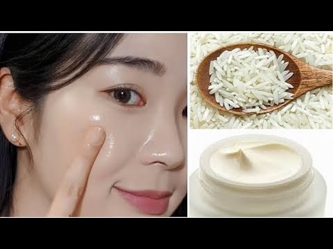 korean glass skin/skin whitening rice cream/how to make rice cream at ...