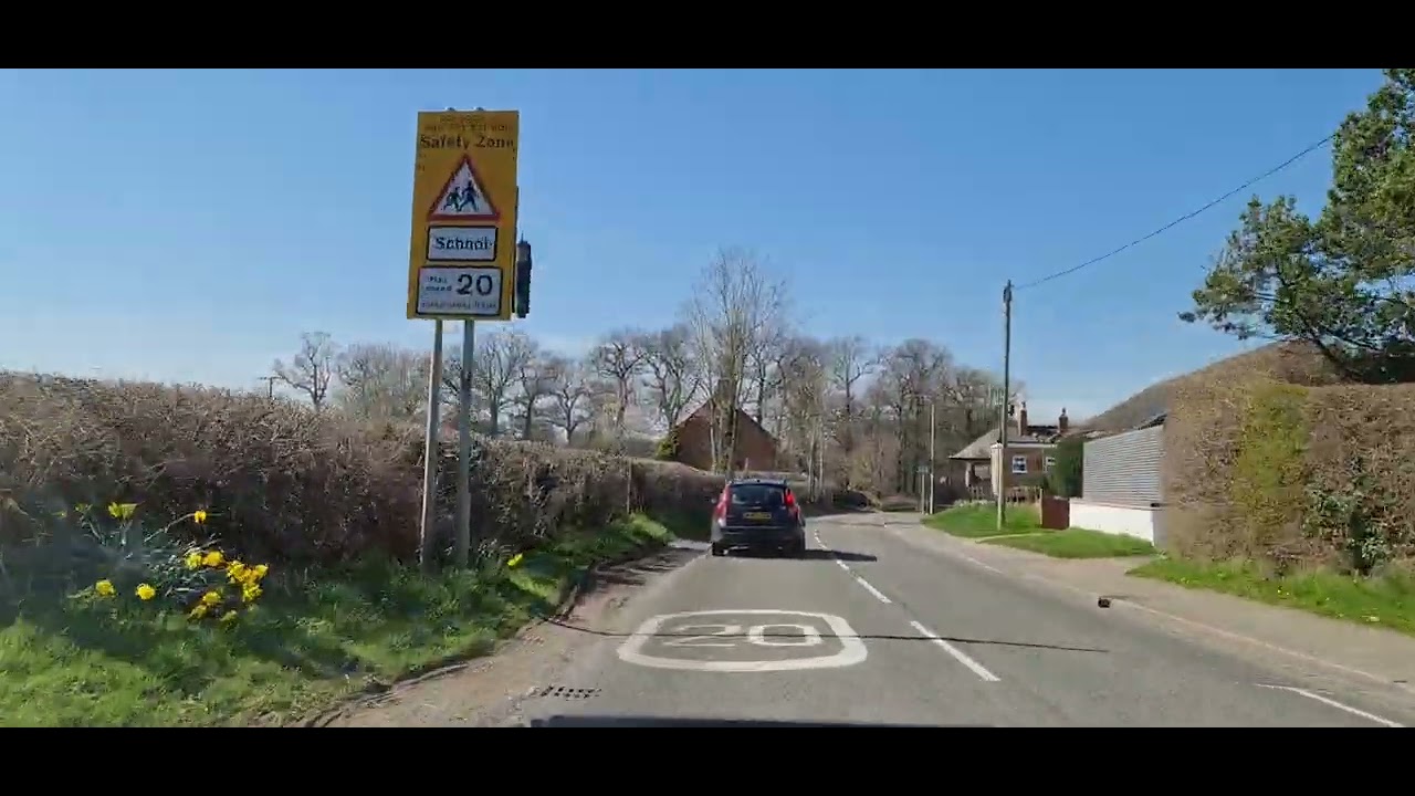 Beautiful drive through countryside road - YouTube