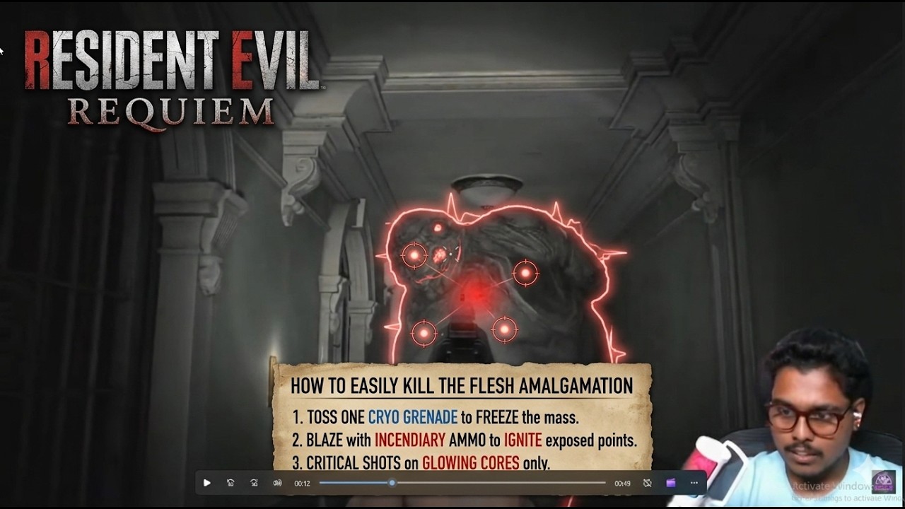 How to kill the fat monster CHUNK in resident evil requiem tutorial ...