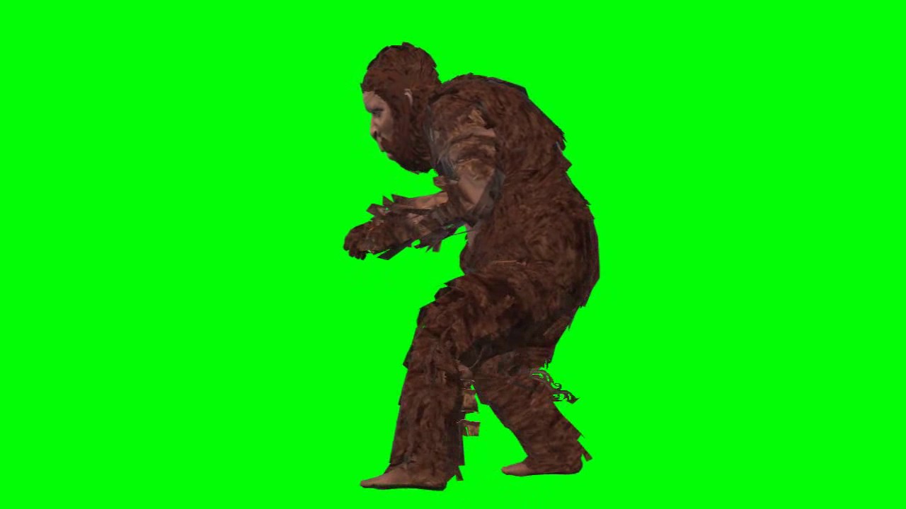bigfoot walk animated right chroma - YouTube